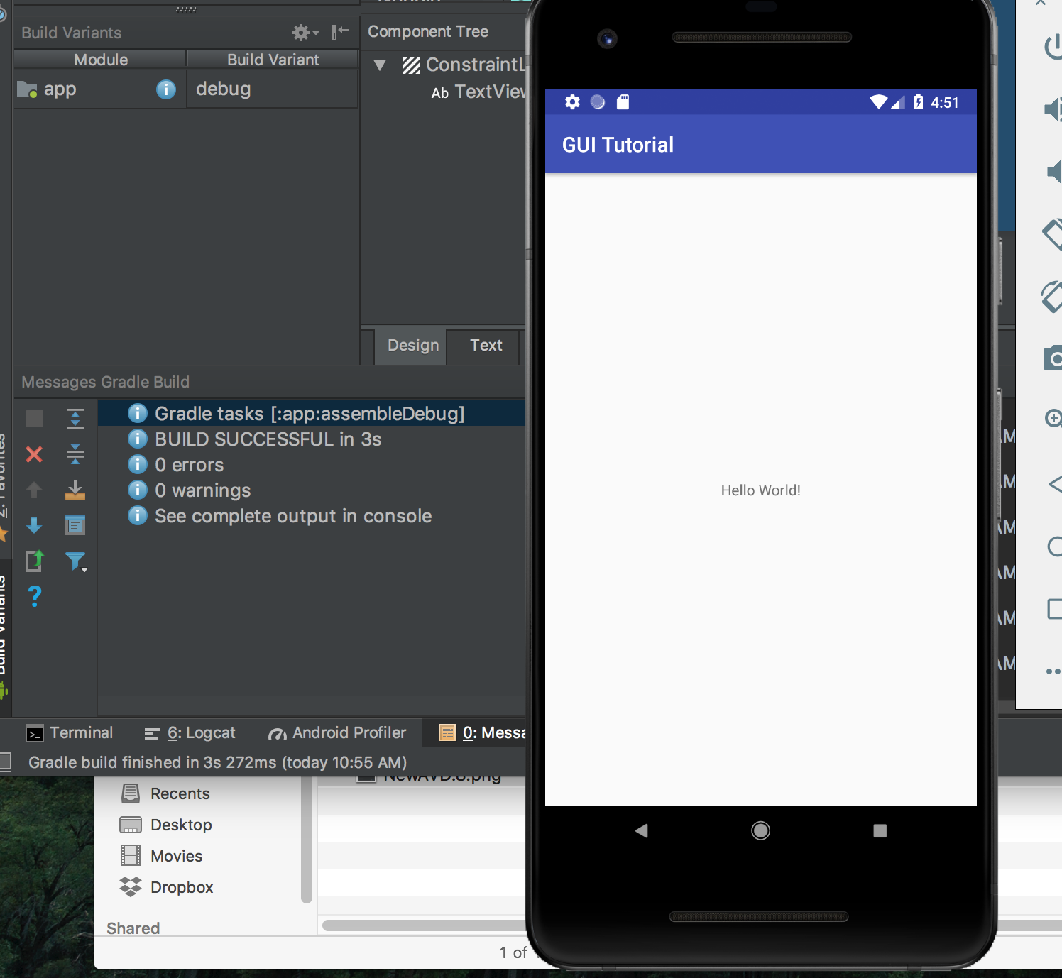 CS4518 Android Application UI Totorial